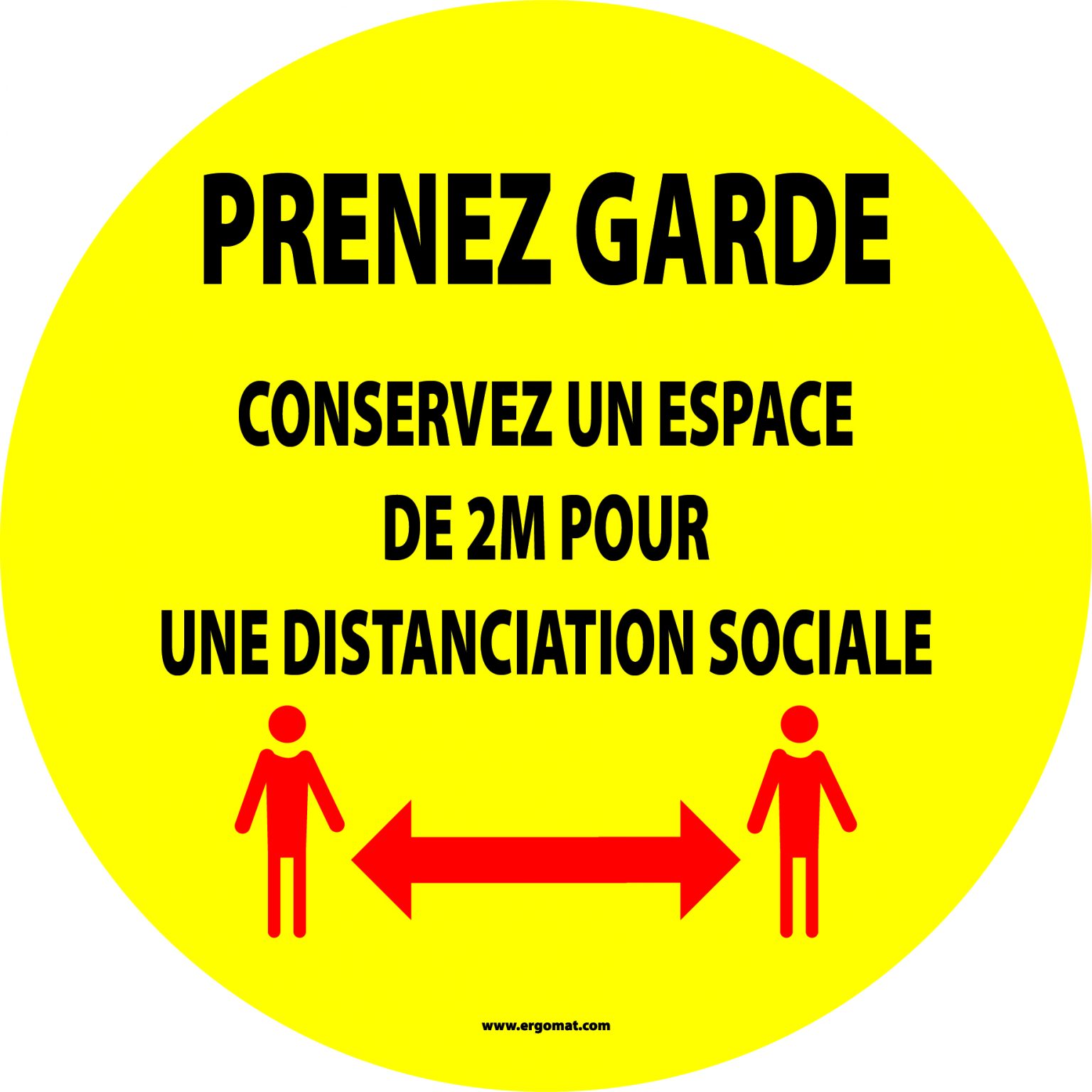 Affiche de Distanciation Sociale - Graphique PP - More4Floors