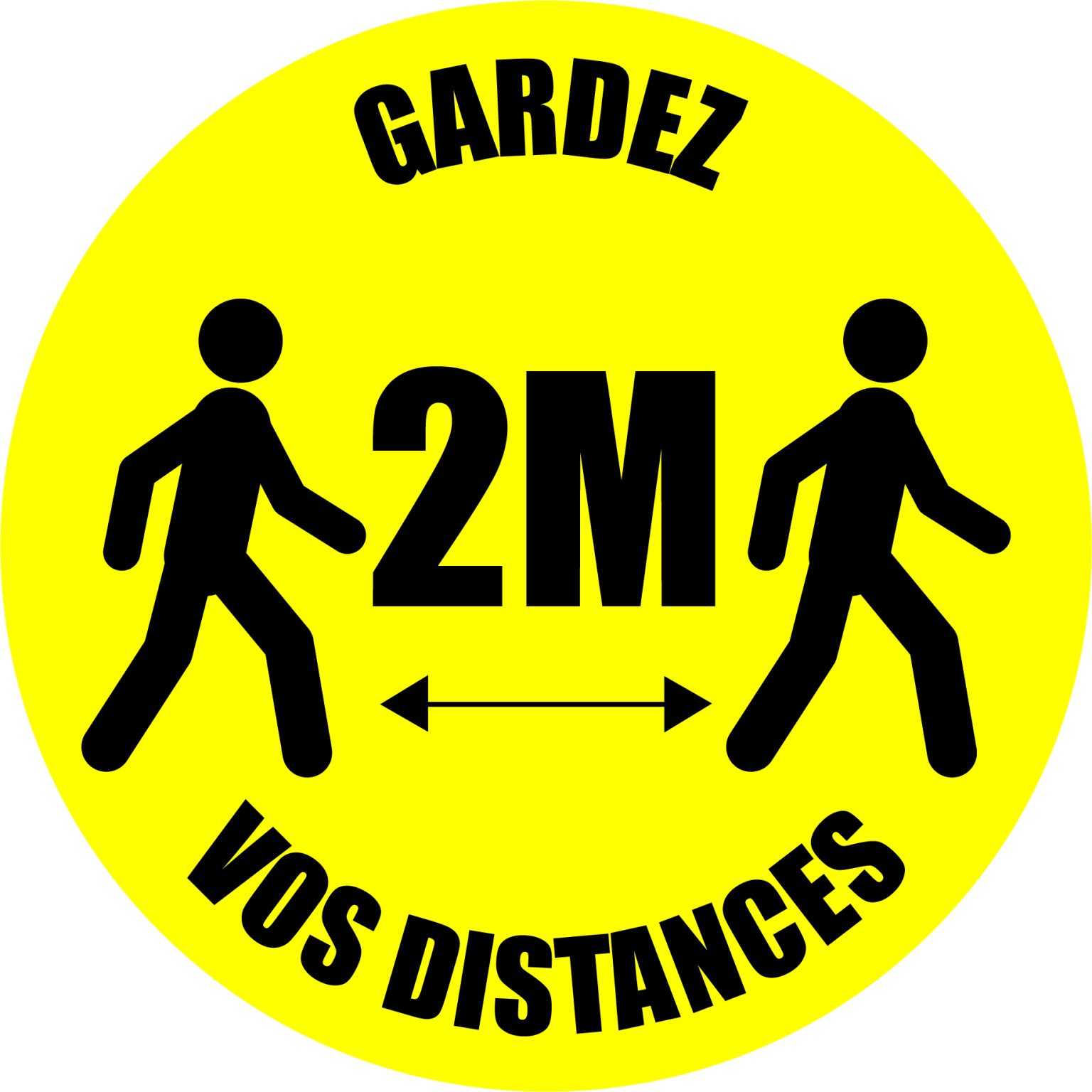 Affiche de Distanciation Sociale - Graphique SS - More4Floors