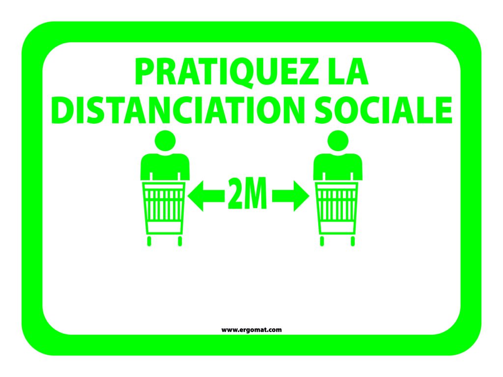 Affiche de Distanciation Sociale - Graphique B6B - More4Floors